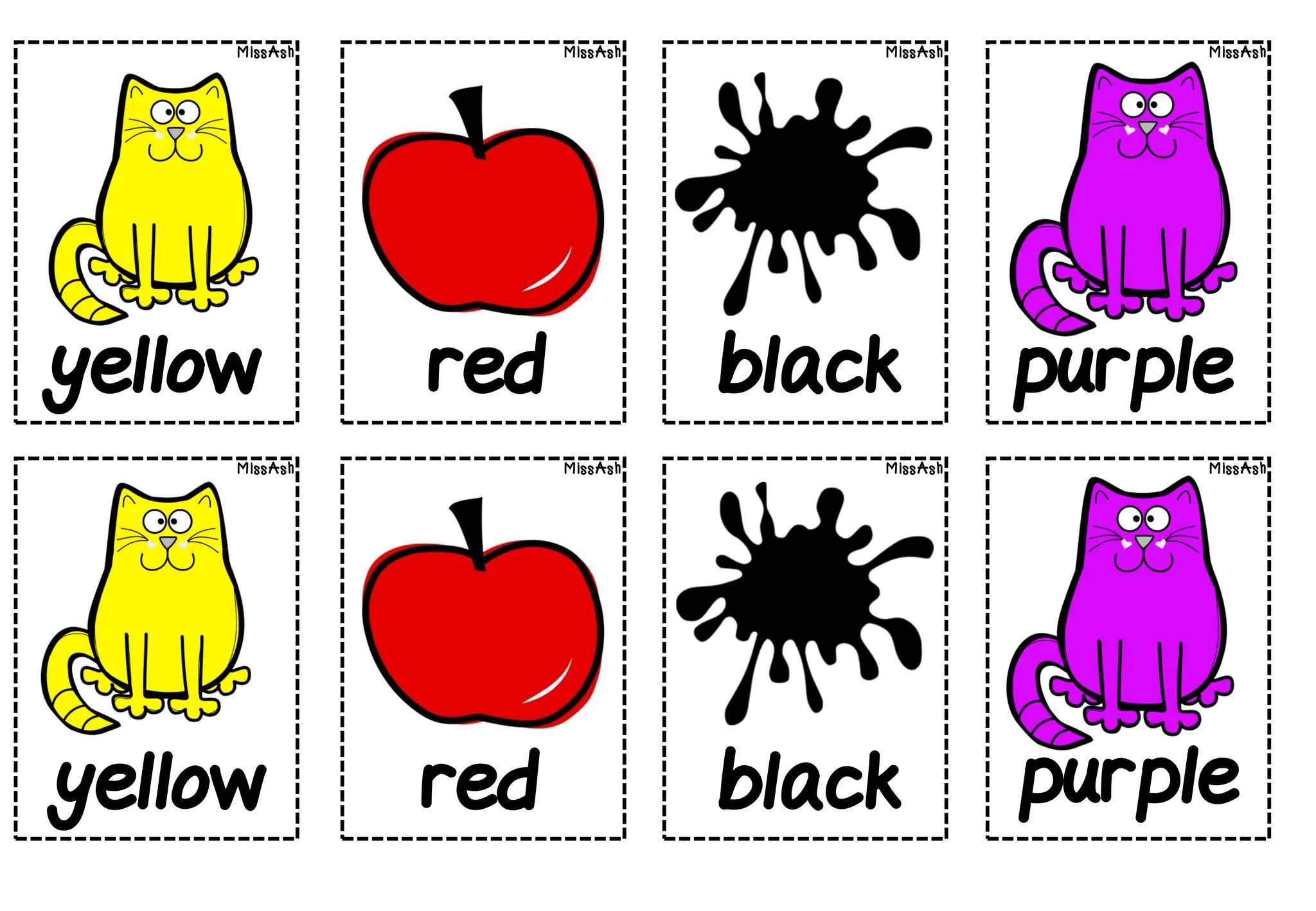 Colour Memory Cards for Pre School Kids. | PDF