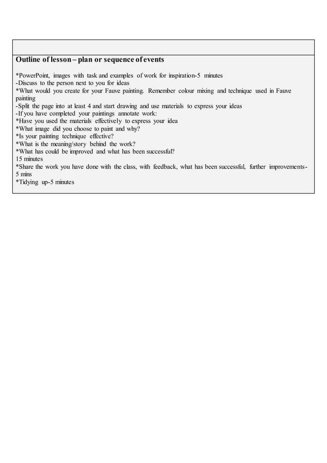 Colour Mixing Lesson Plan-Secondary Education | DOCX | Painting | Arts ...