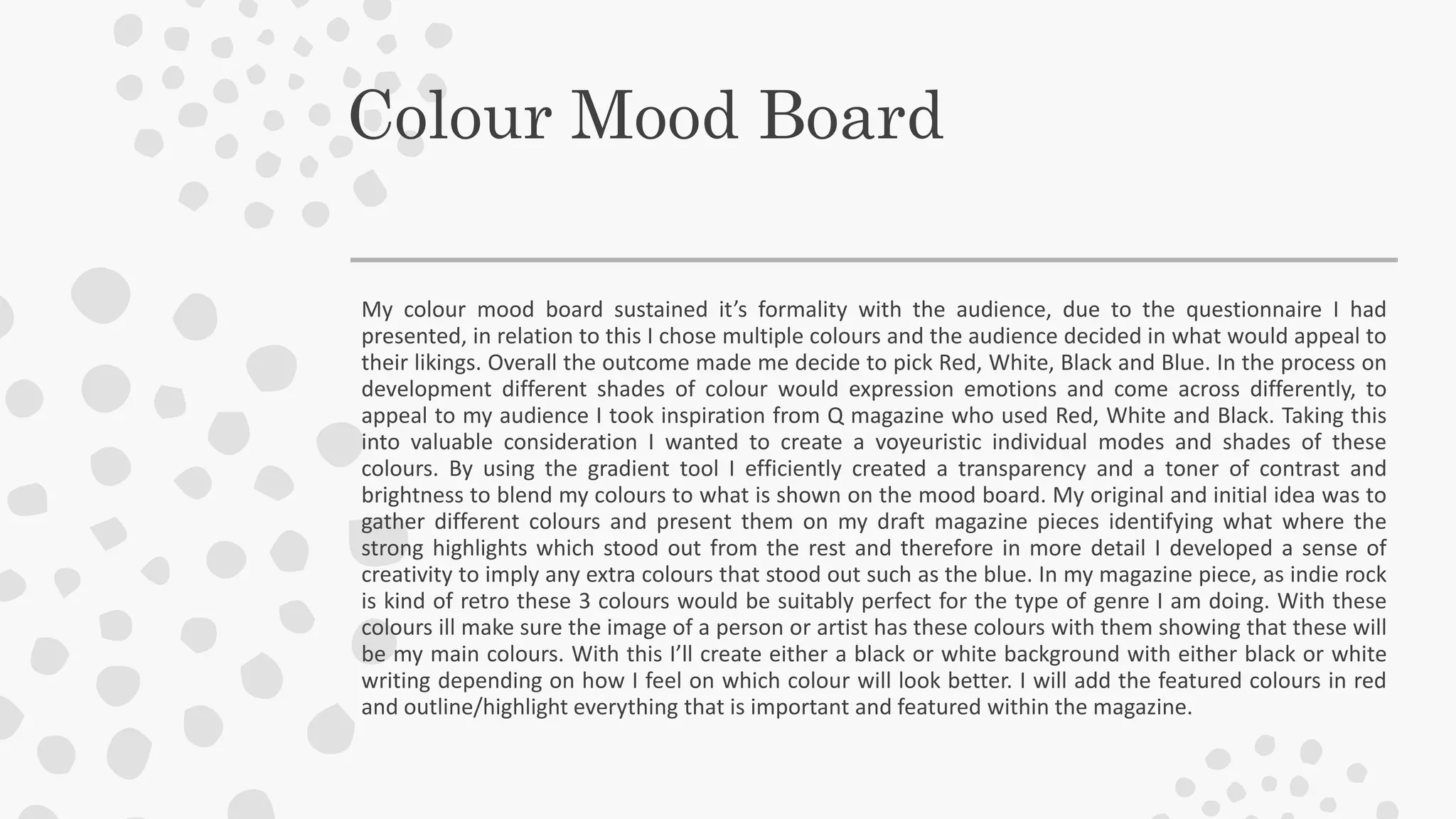 Colour mood board | PPT