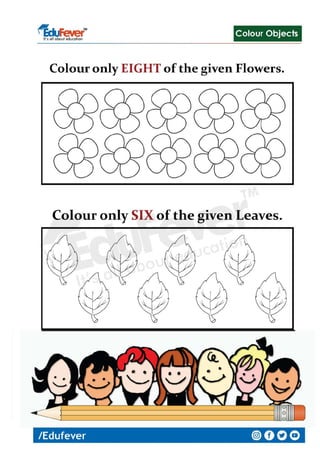 Colour Objects - LKG Worksheet | PDF