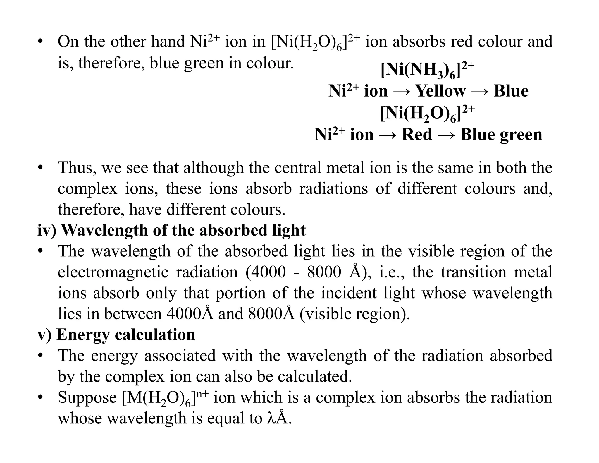 Colour of metal complexes | PDF | Chemistry | Science