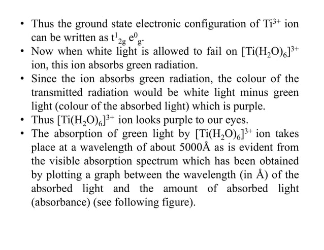Colour of metal complexes | PDF | Chemistry | Science