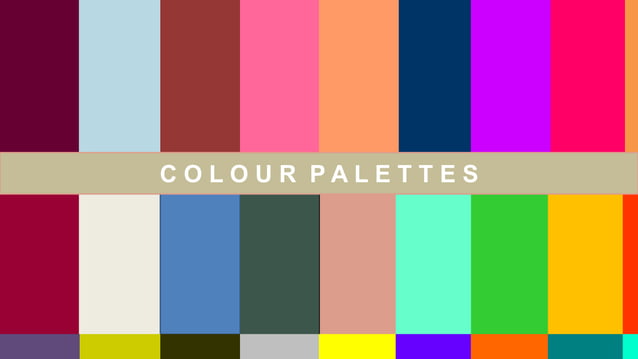 Colour palette | PPT