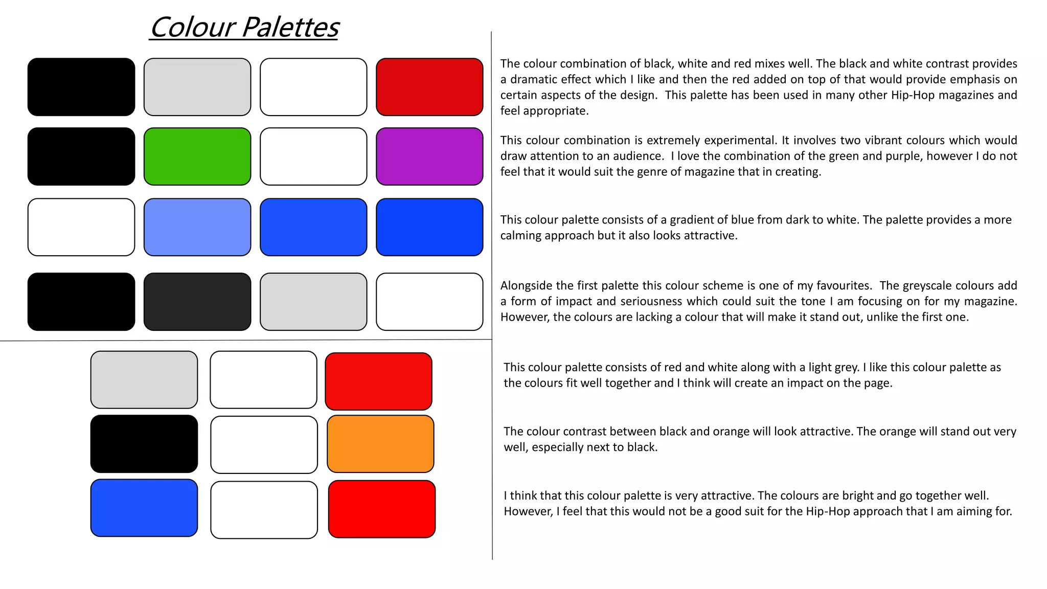 Colour palette analysis | PPT