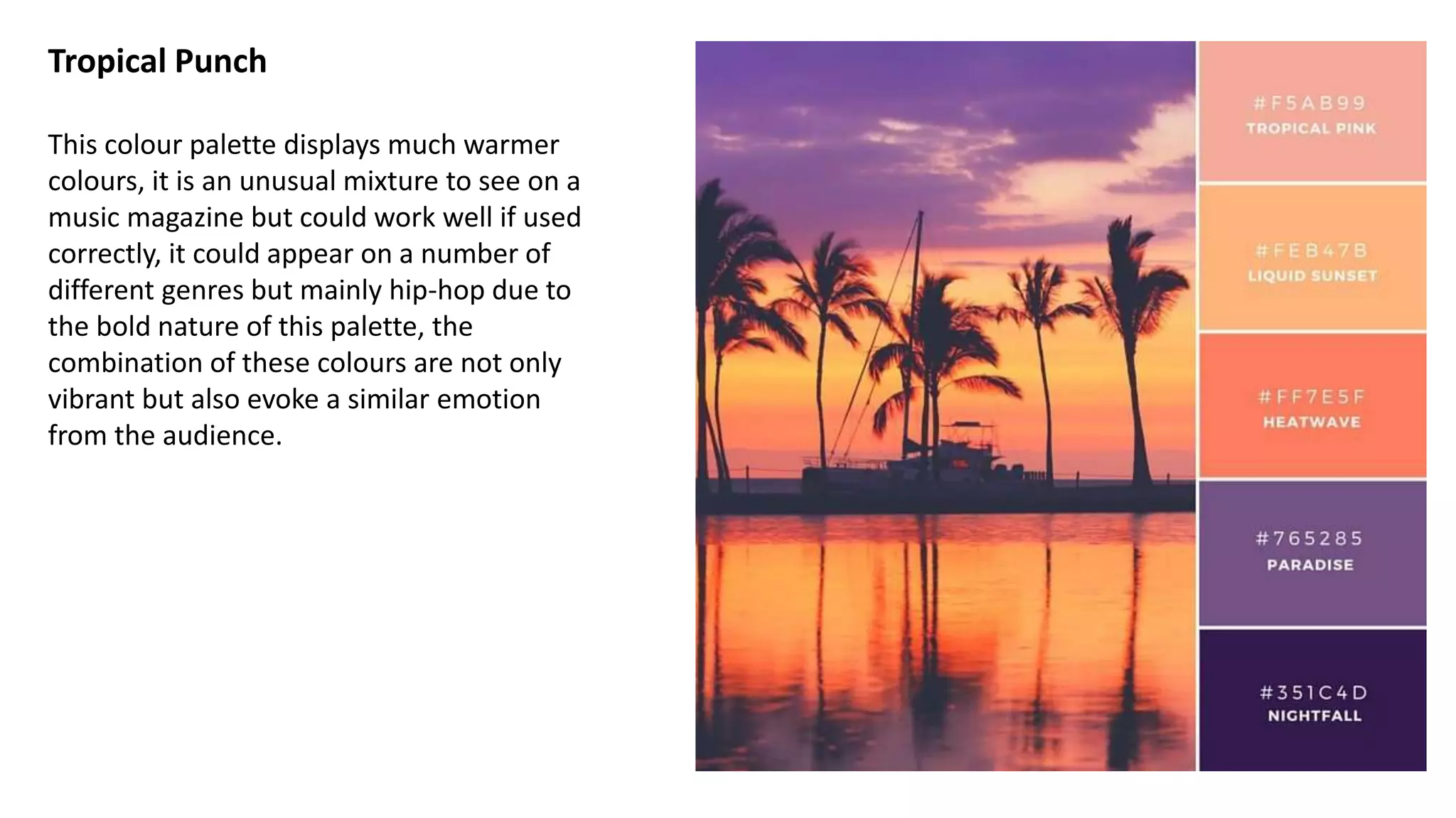 Colour palette analysis | PPTX