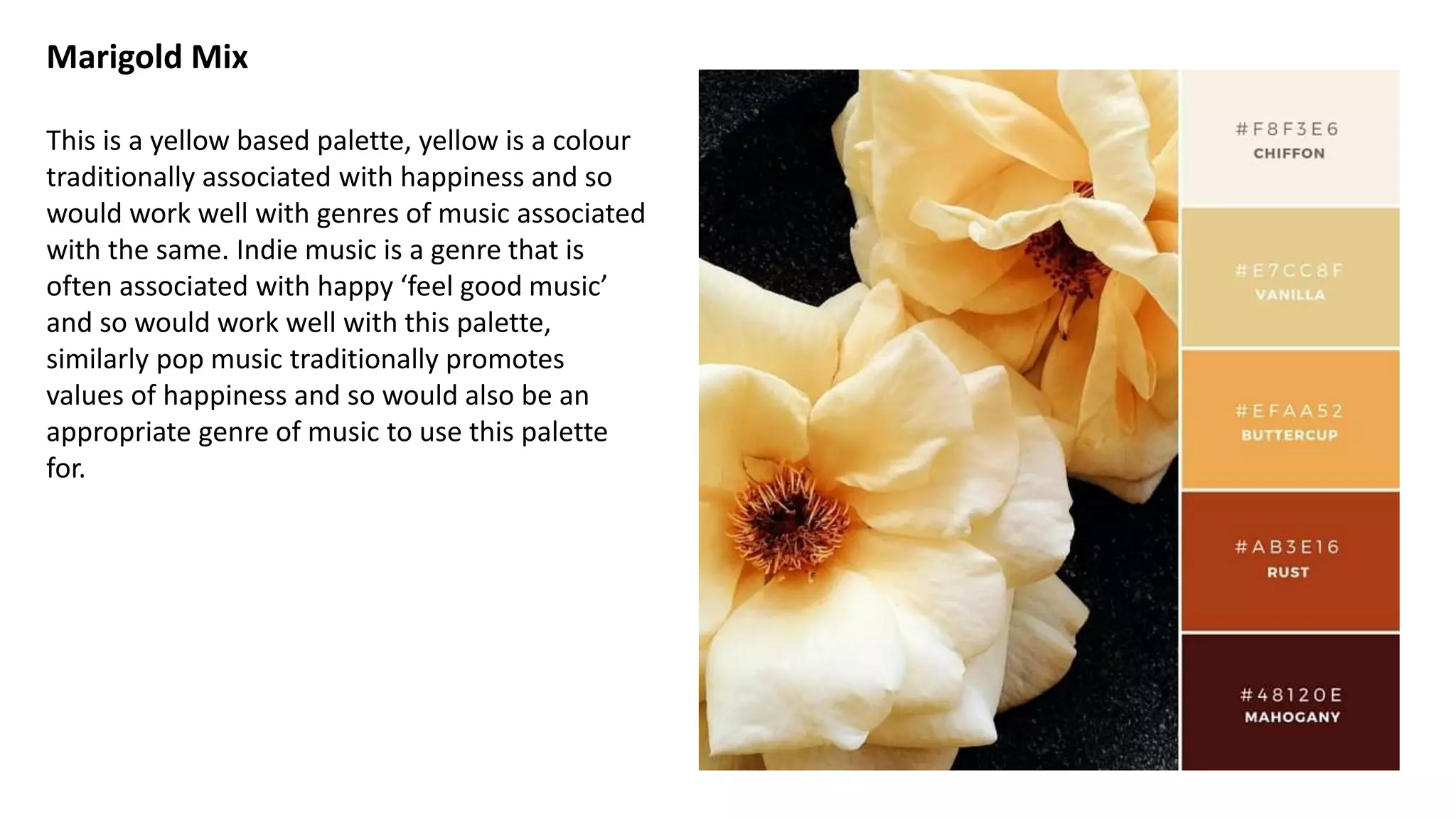 Colour palette analysis | PPTX