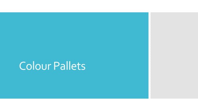 Colour pallets | PPT