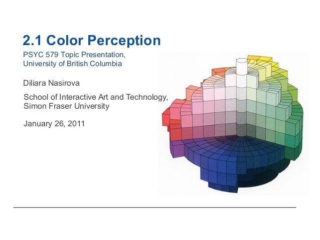 Colour Perception Colour Perception