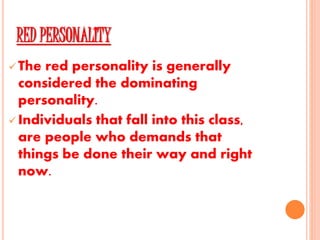 COLOUR PERSONALITY | PPTX