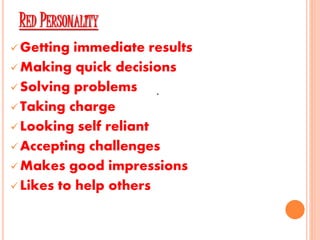 COLOUR PERSONALITY | PPTX