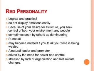 Colour Personality | PPTX