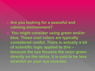 Colour psychology | PPTX