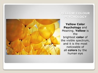 Colour psychology | PPTX