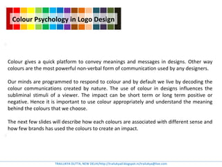 Colour psychology in logo design | PPT