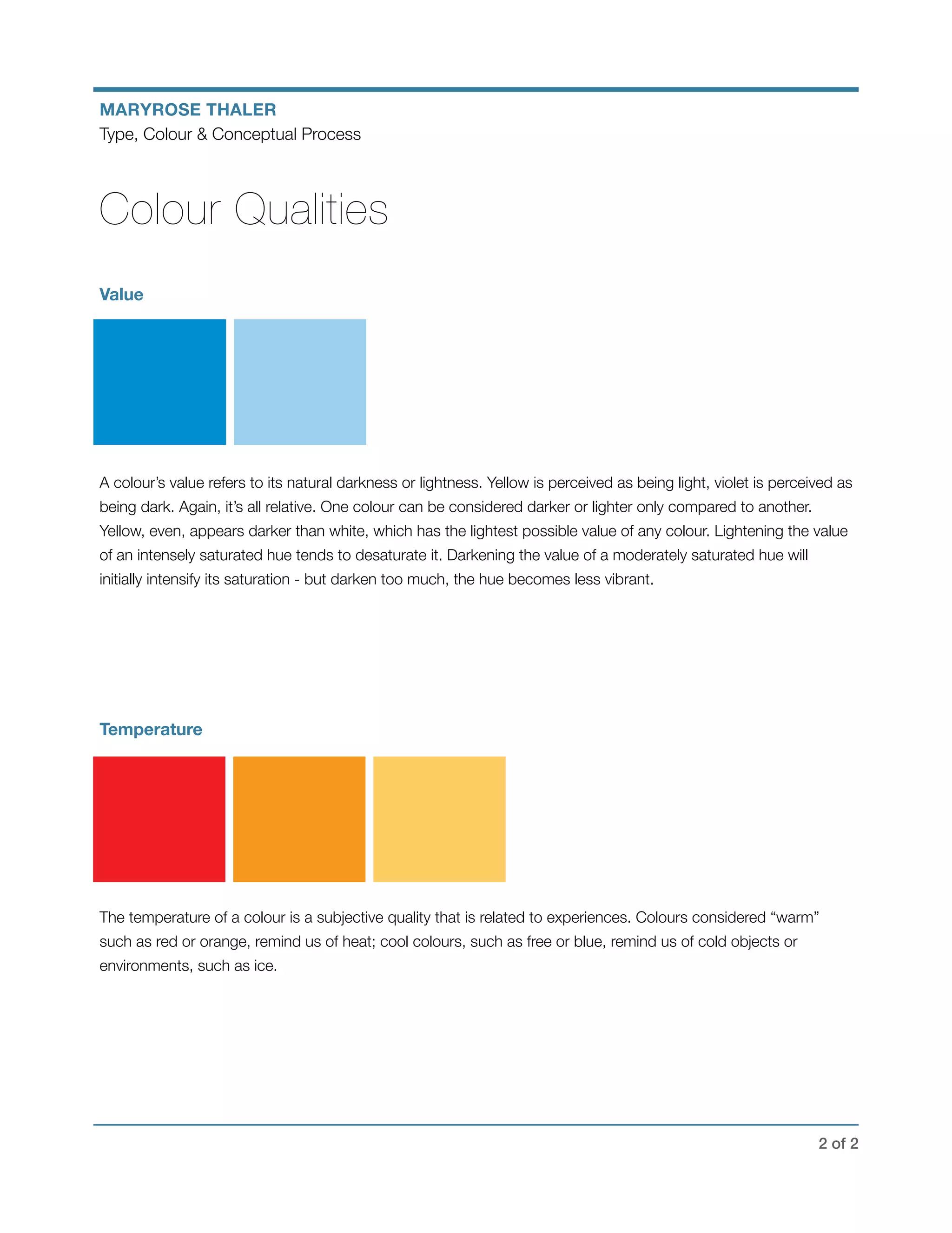 Colour qualities | PDF