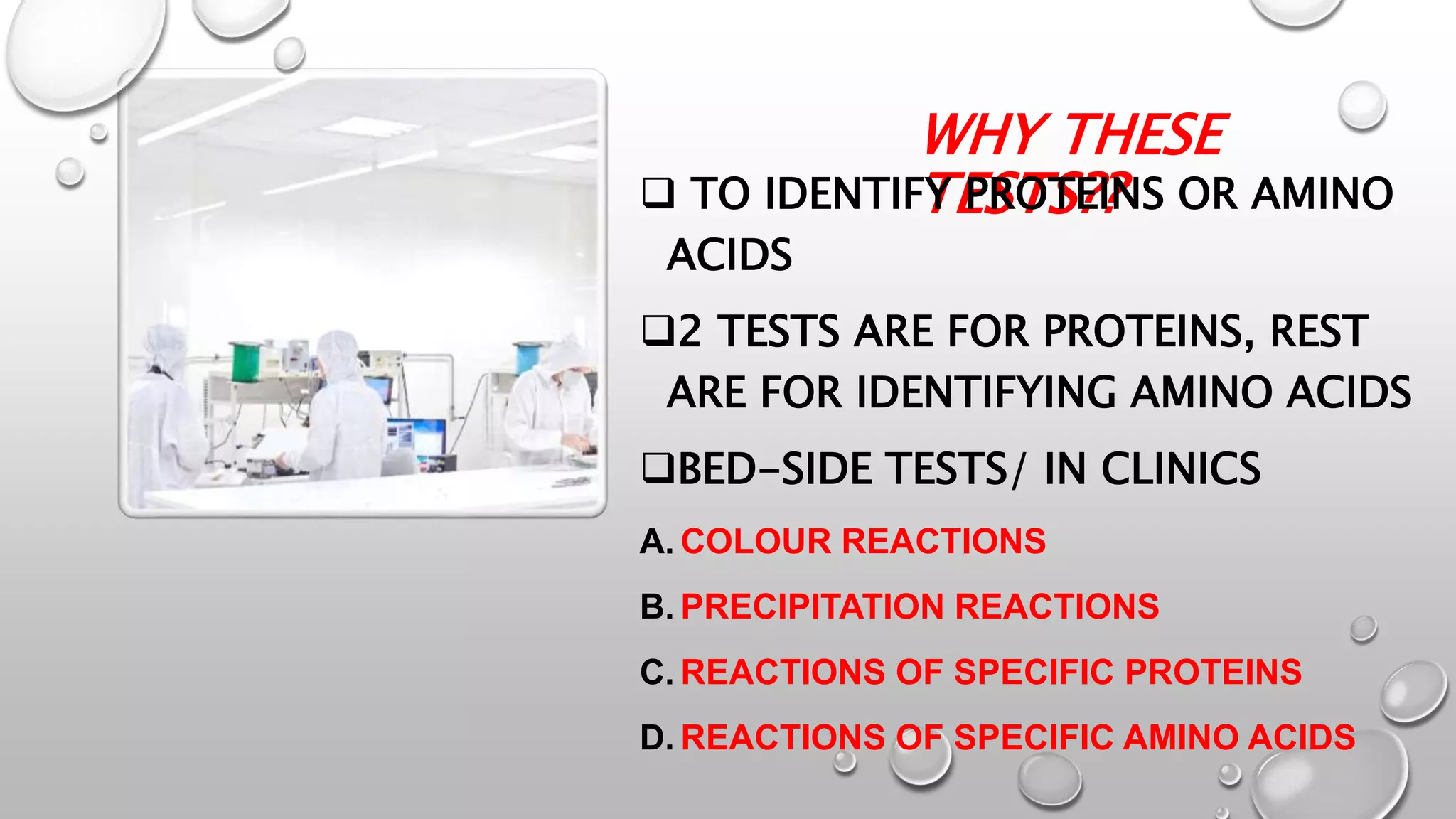 Colour reaction of proteins | PPTX