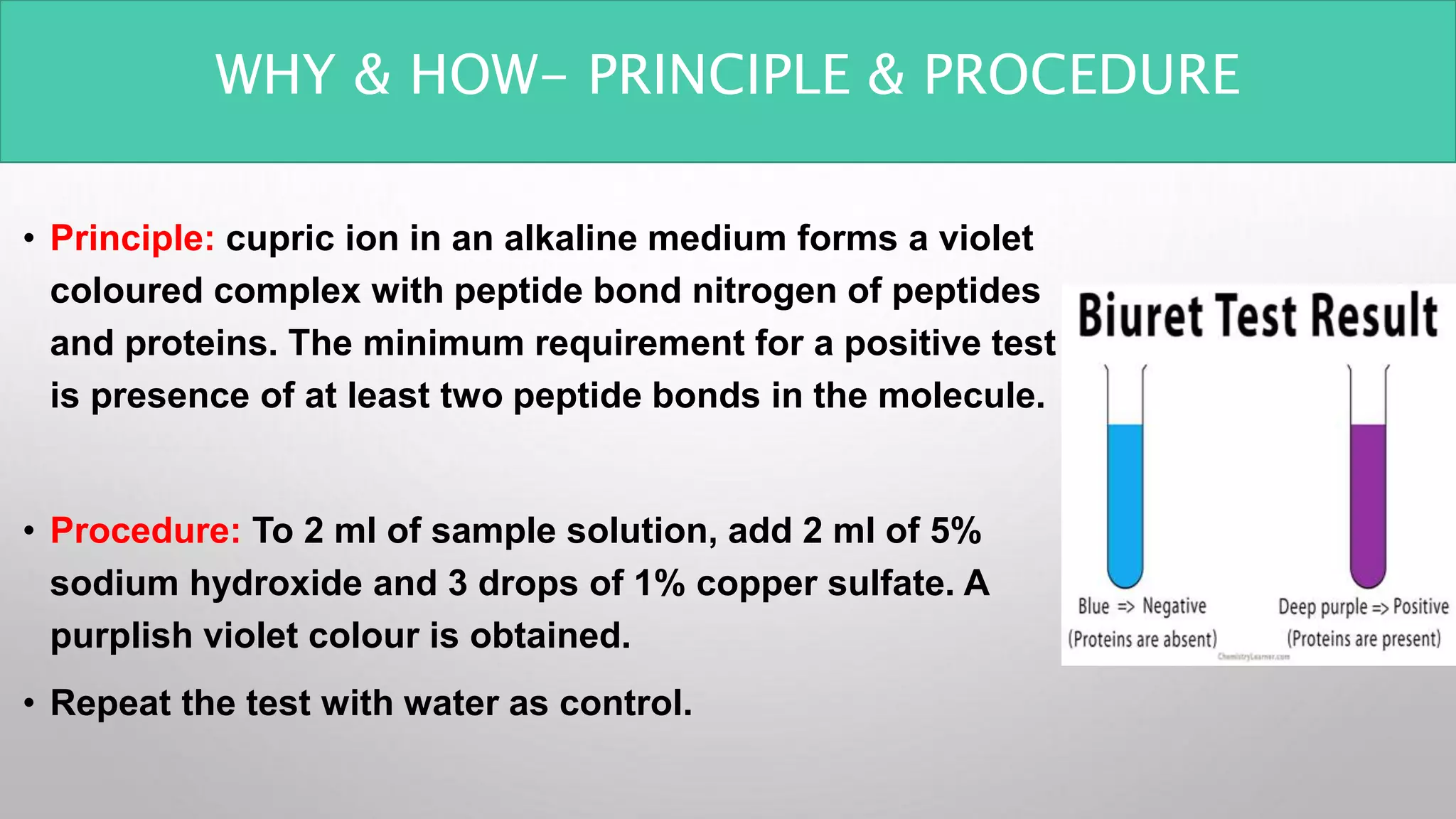 Colour reaction of proteins | PPTX