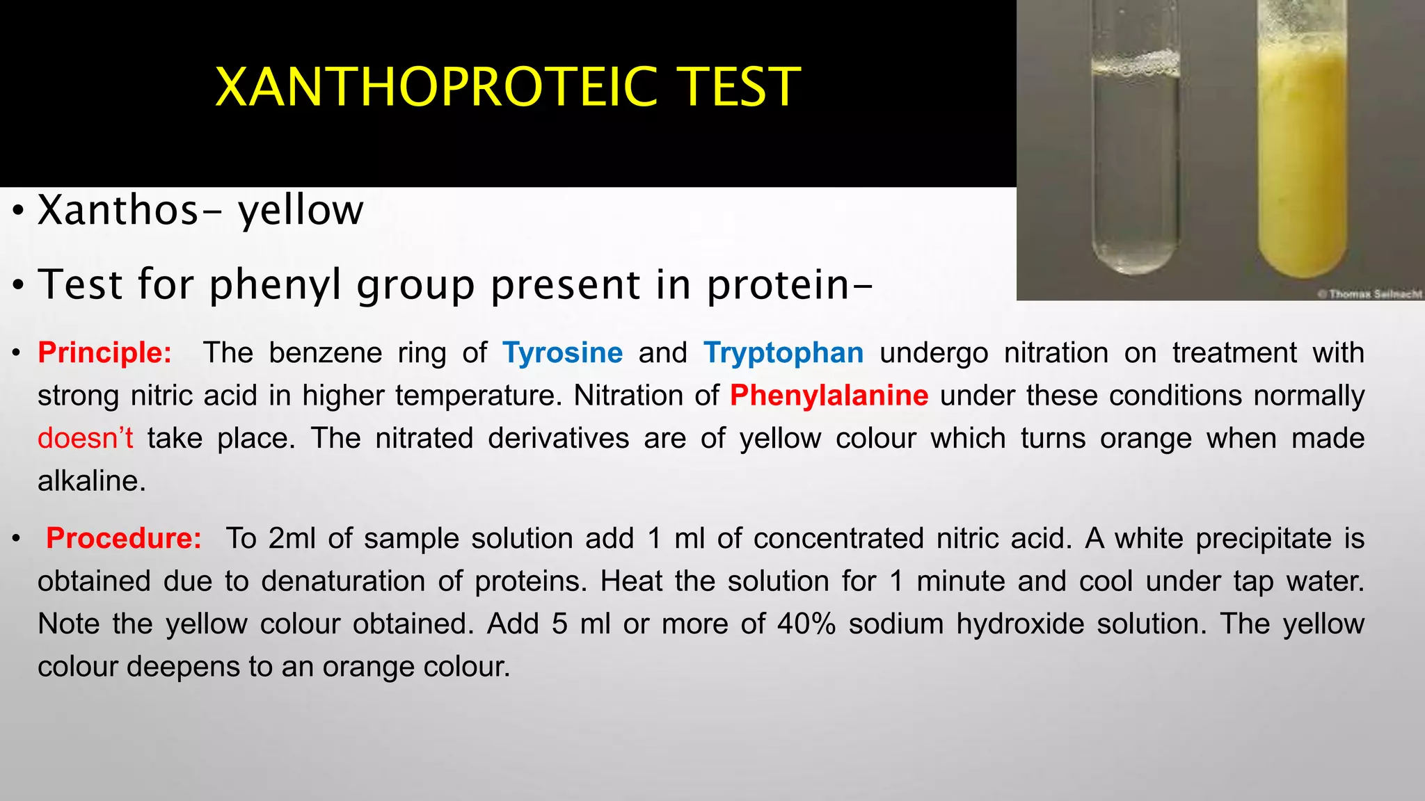 Colour reaction of proteins | PPTX