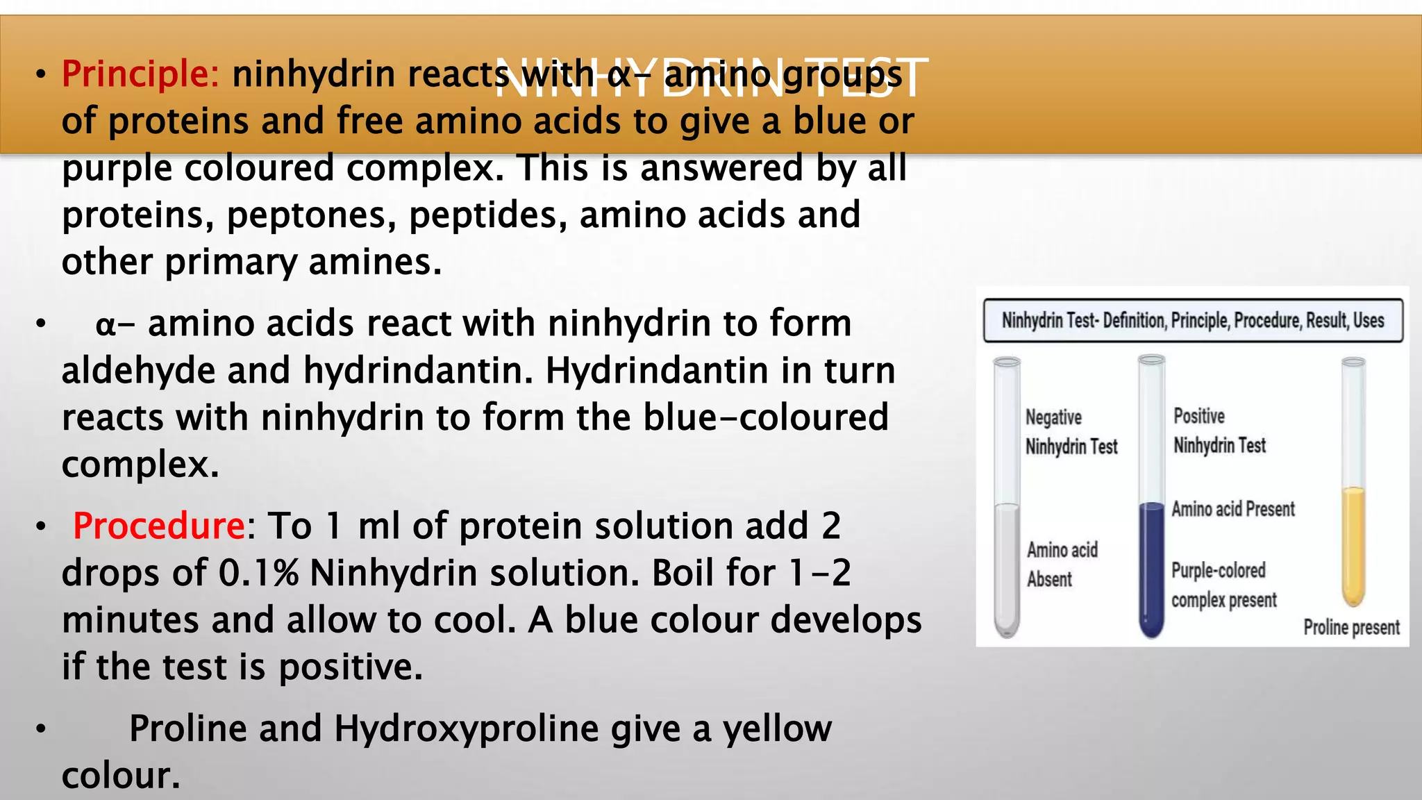 Colour reaction of proteins | PPTX
