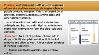 Colour reaction of proteins | PPTX