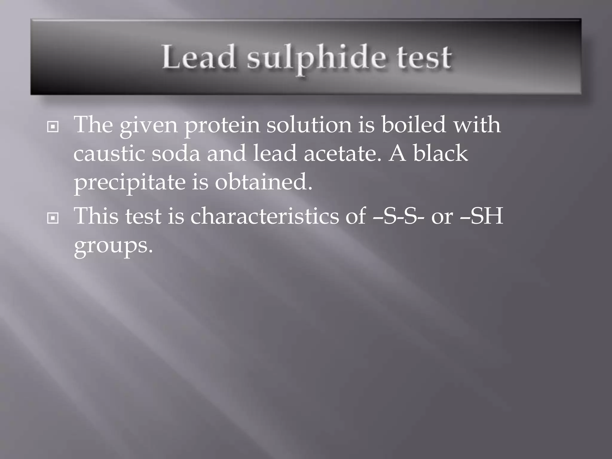 Colour reactions of protein | PPTX