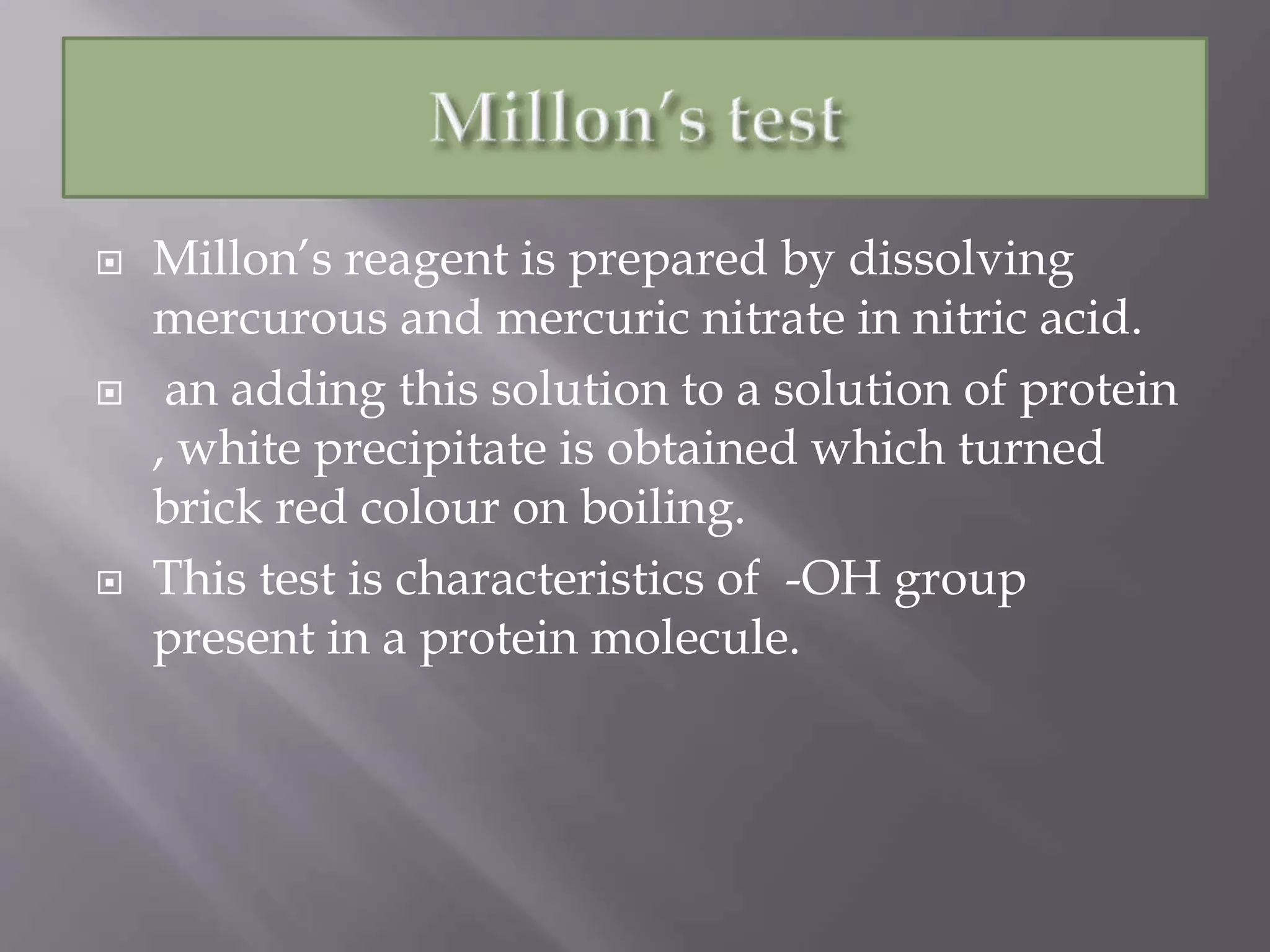 Colour reactions of protein | PPTX