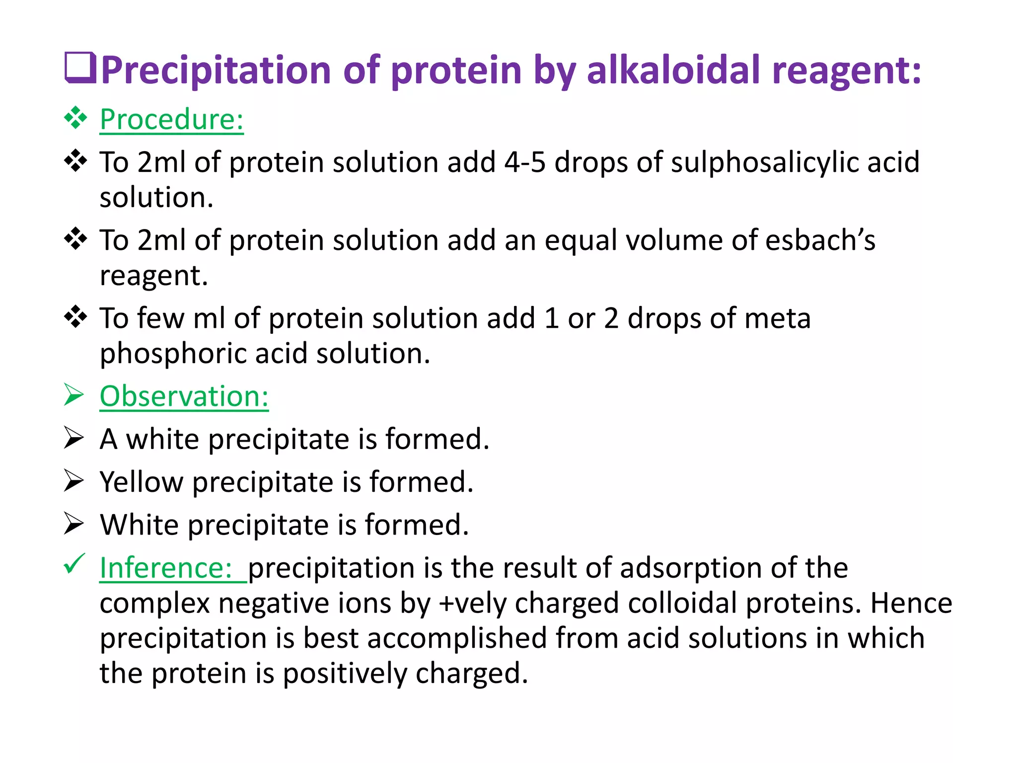 Colour reactions of proteins agp | PPTX
