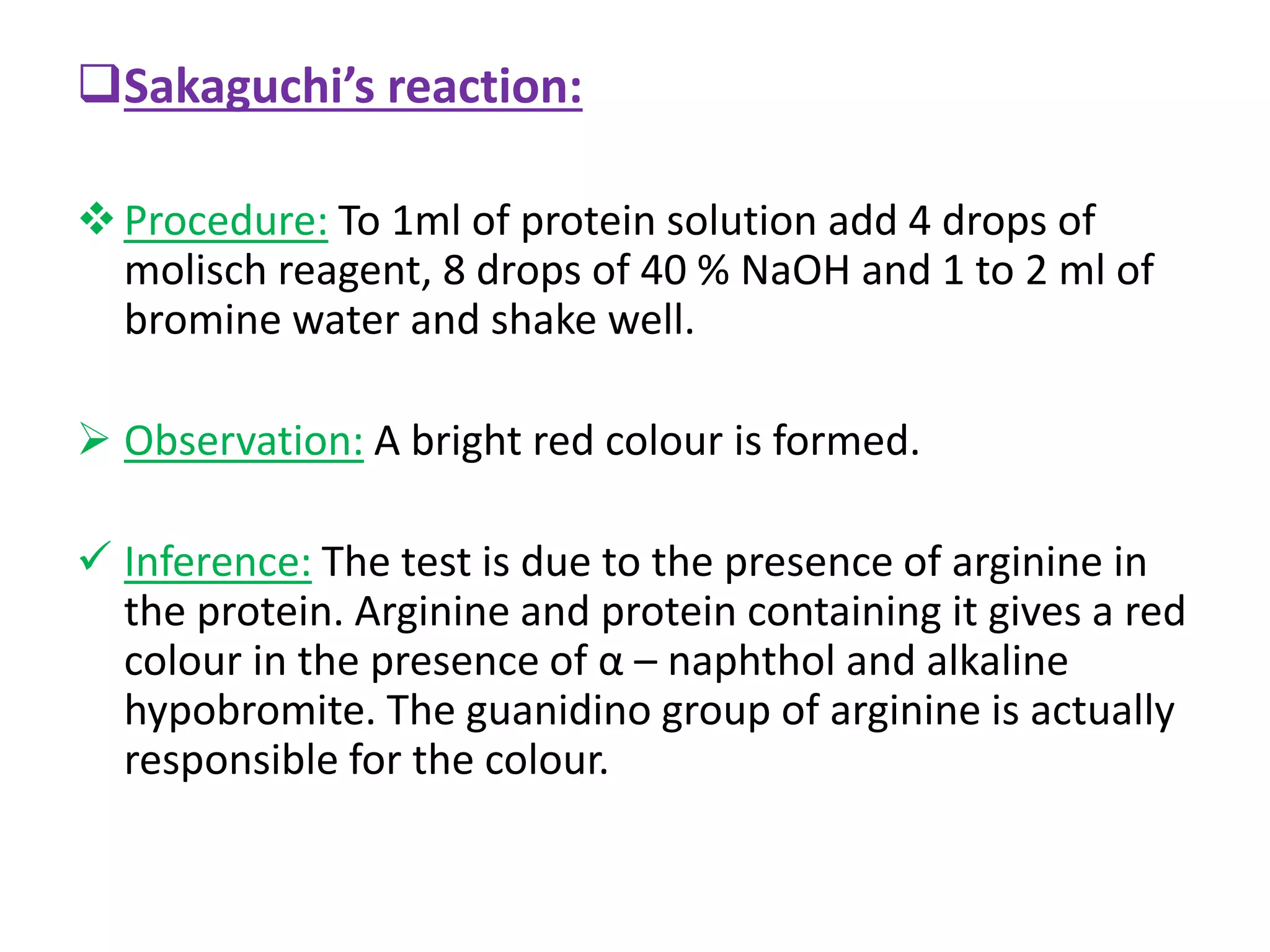 Colour reactions of proteins agp | PPTX