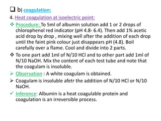 Colour reactions of proteins agp | PPTX