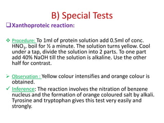 Colour reactions of proteins agp | PPTX