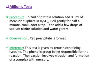 Colour reactions of proteins agp | PPTX