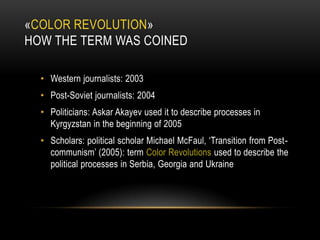 Causes and Concequences of Colour Revolutions in the Post-Soviet ...