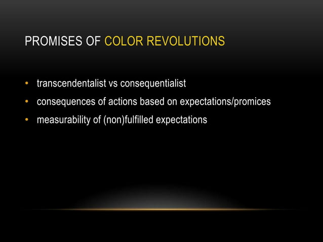 Causes and Concequences of Colour Revolutions in the Post-Soviet ...