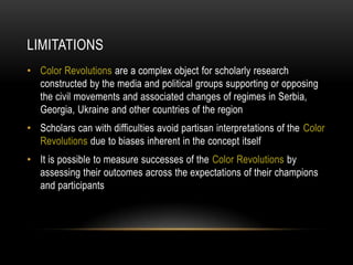 Causes and Concequences of Colour Revolutions in the Post-Soviet ...