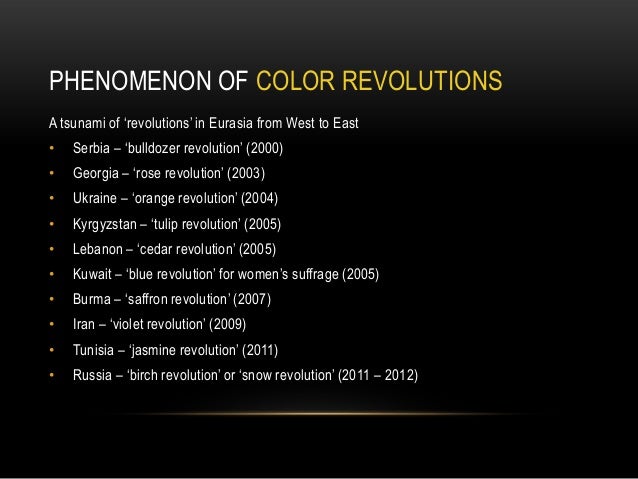 Causes and Concequences of Colour Revolutions in the Post-Soviet Coun…