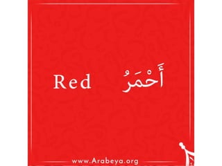 Colours in Arabic | PPSX