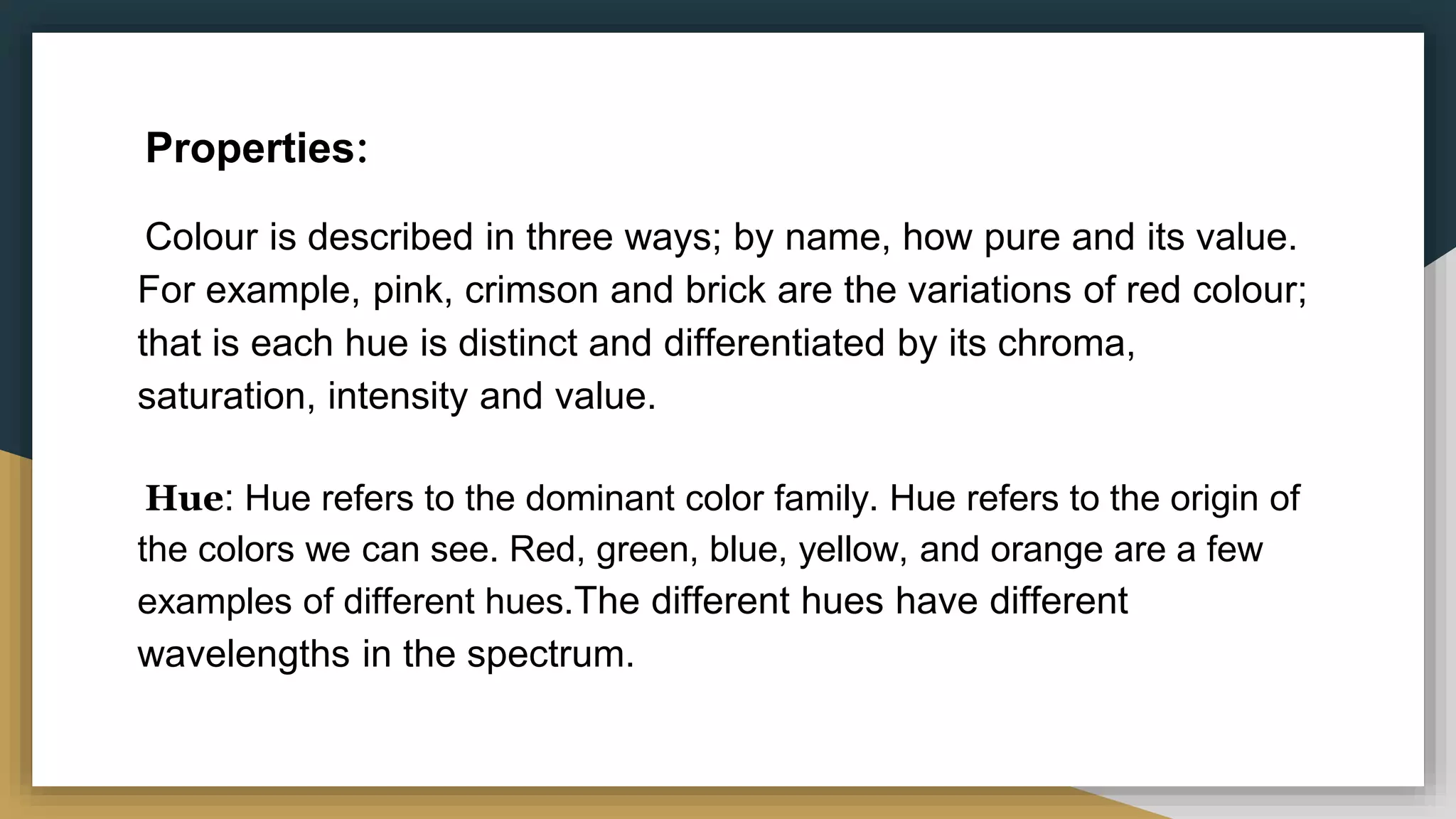 Colours - Design Principles | PPTX