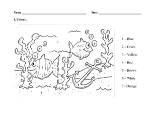 Colour the Pictures | PPT