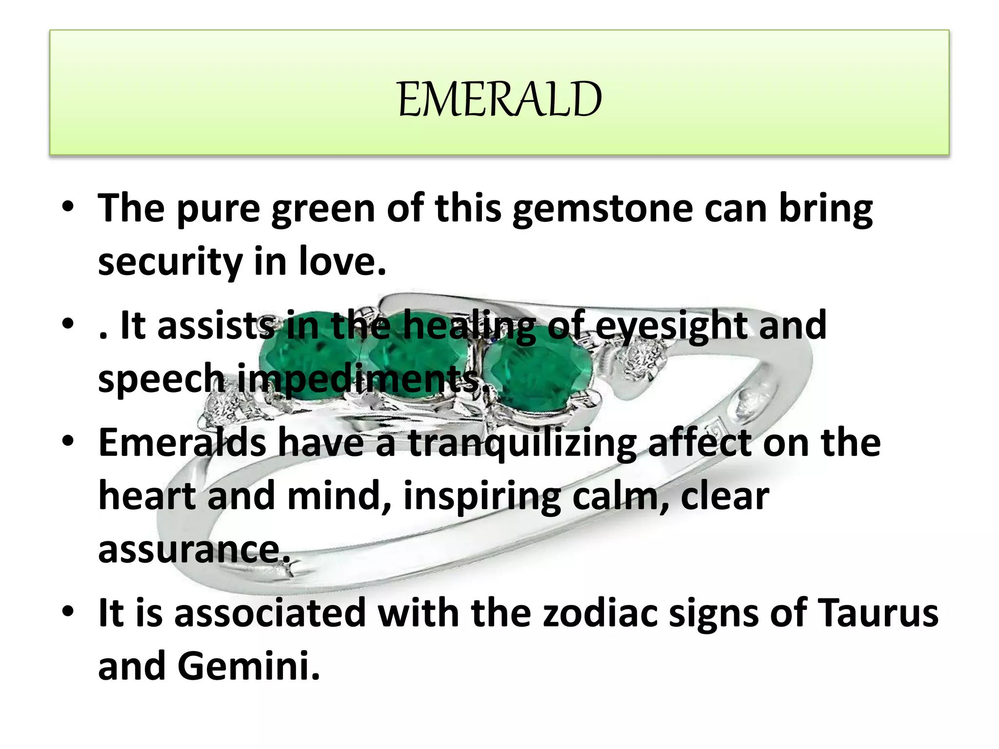 Colours and gemstone presentation | PPTX