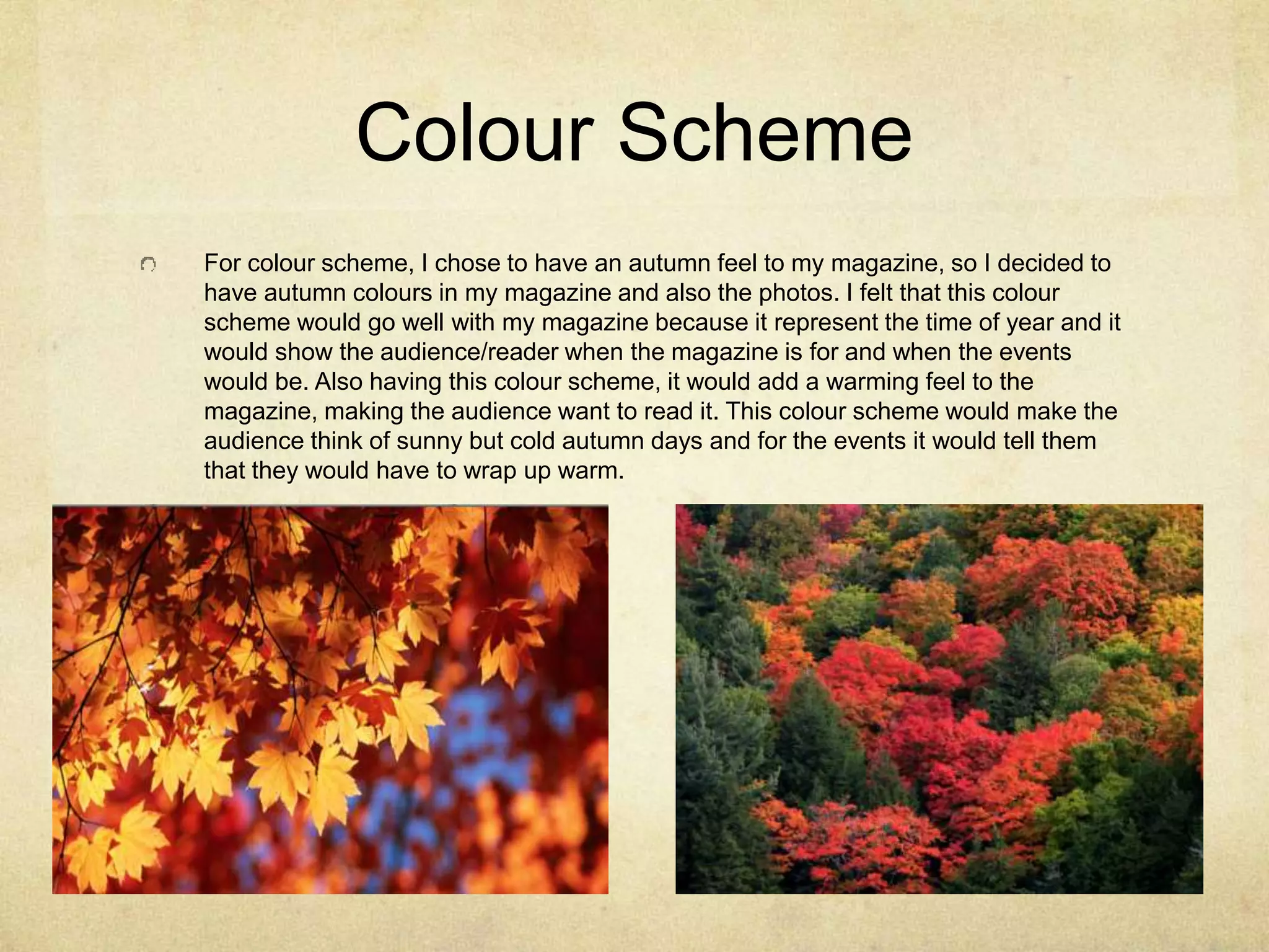 Colour scheme presentation | PPT