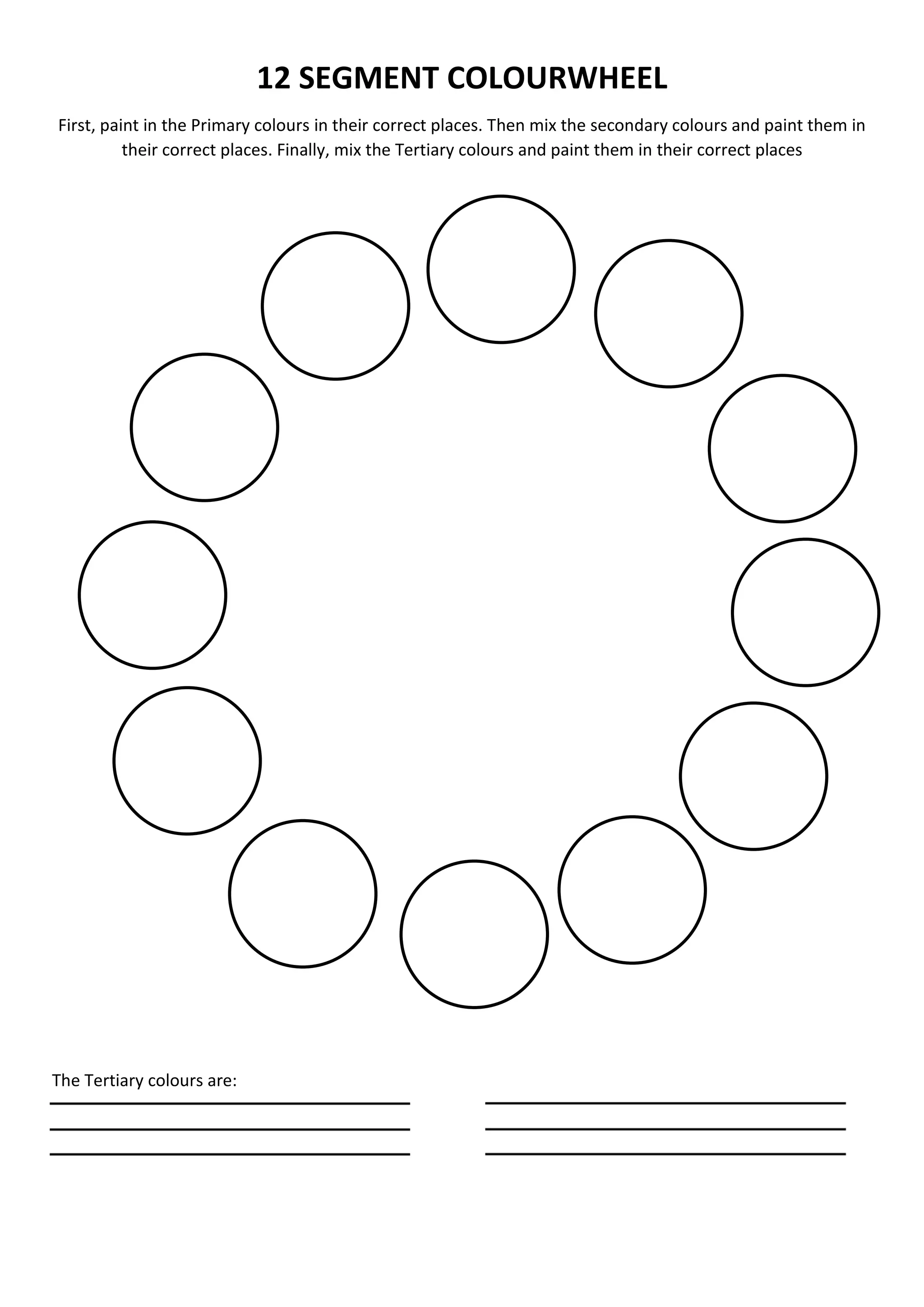 Colour schemes activity template | PDF