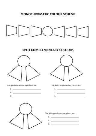 Colour schemes activity template | PDF