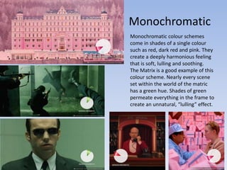 Colour schemes in films | PPT