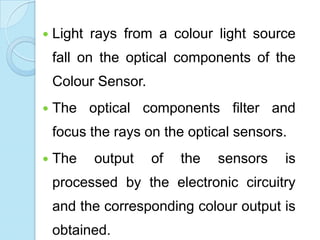 Colour sensor vivek | PPTX
