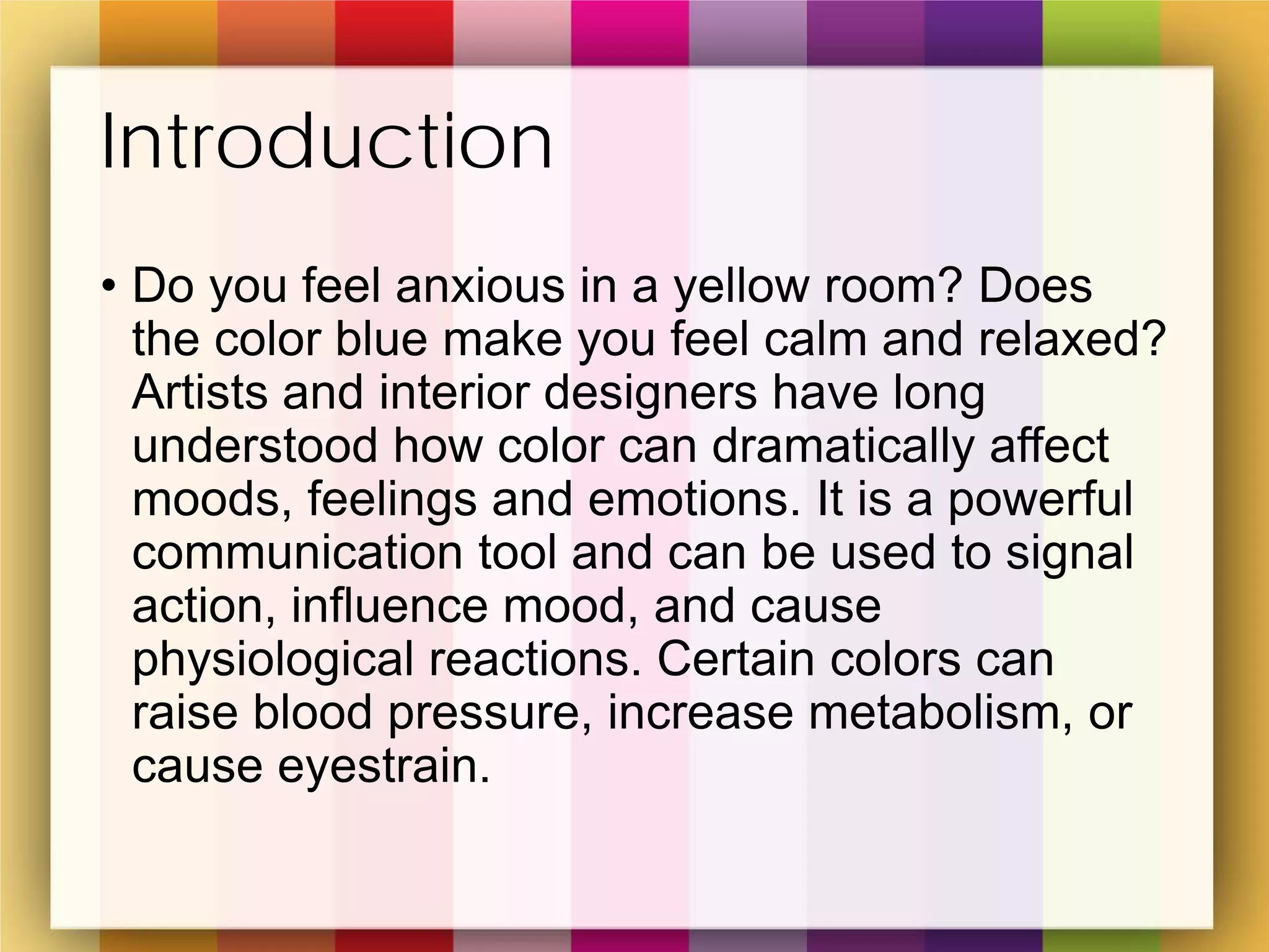 Colours & feelings | PDF