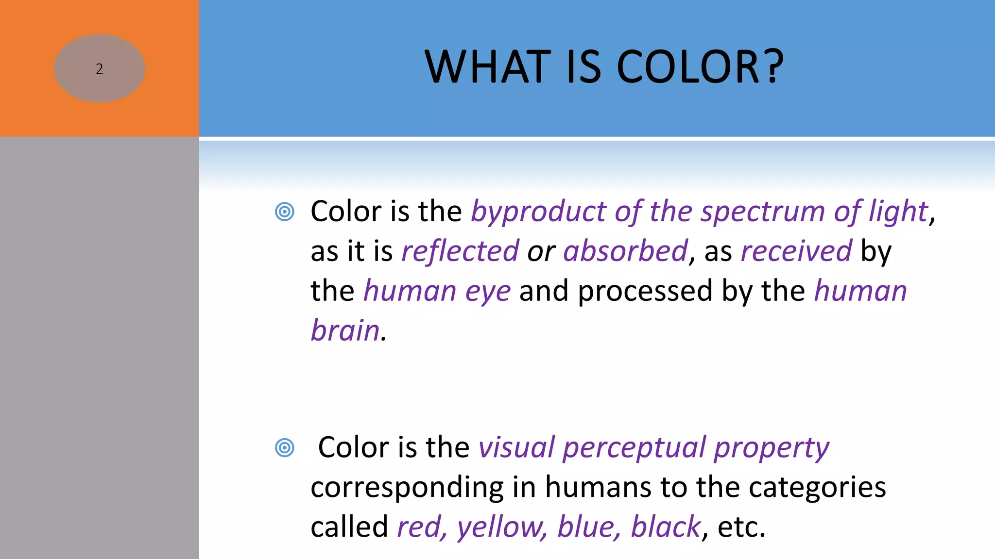 Colors in our life | PPTX