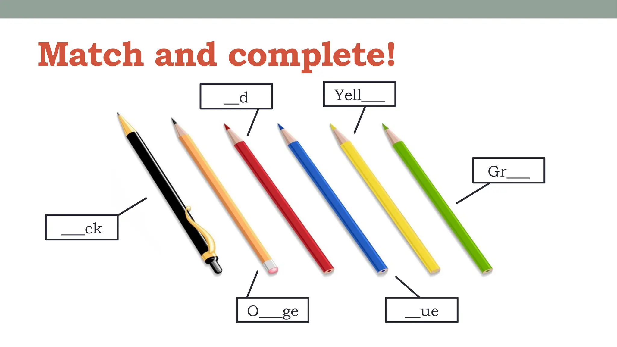 School subjects Colours school Objects.pptx