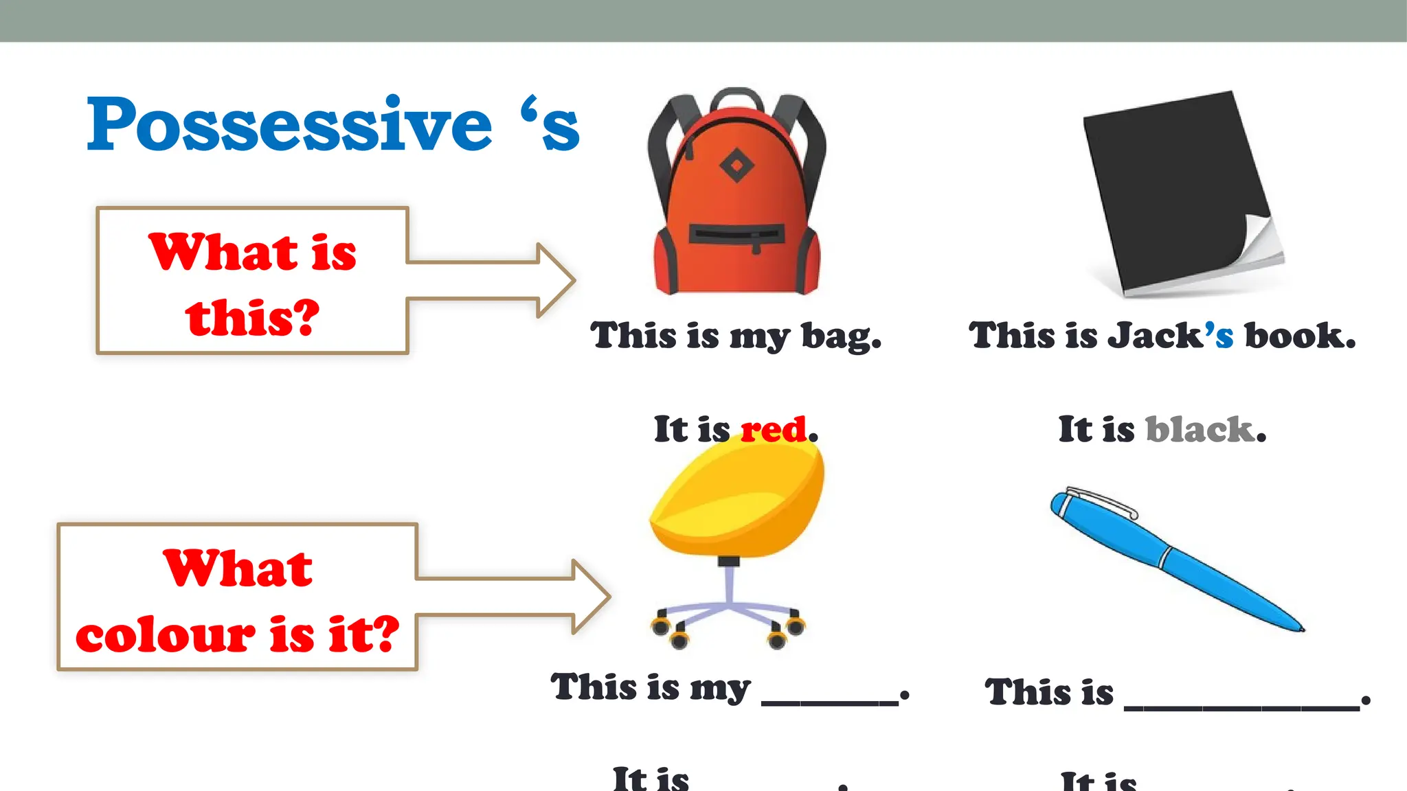 School subjects Colours school Objects.pptx