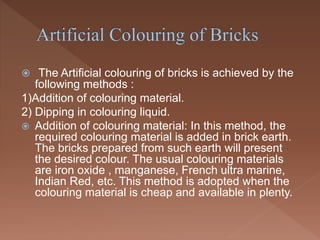 Colours of bricks | PPT