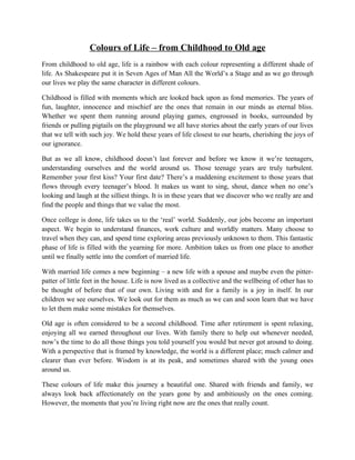 Colours of life | DOC